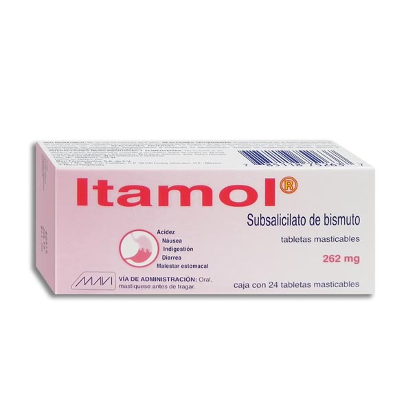 ITAMOL 262 MG C/24 TABLETAS MASTICABLES MAVI - BSPharma