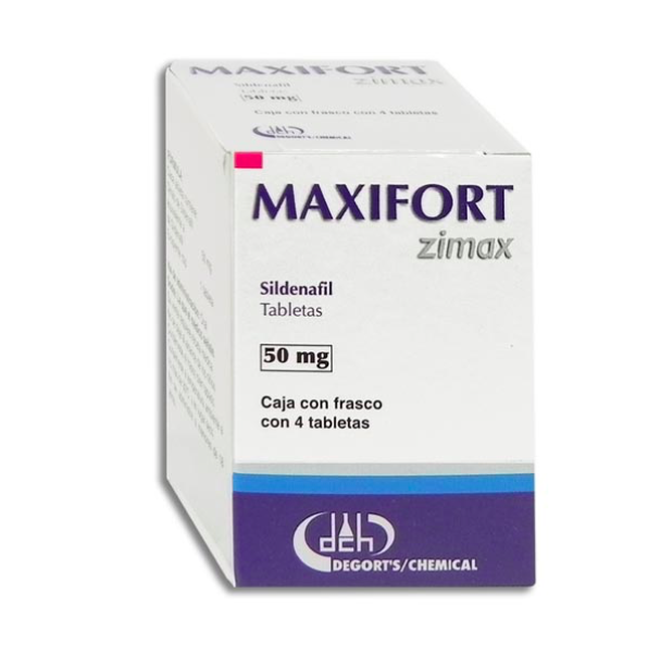 MAXIFORT ZIMAX 50 MG C/4 TABLETAS DEGORT´S CHEMICAL - BSPharma