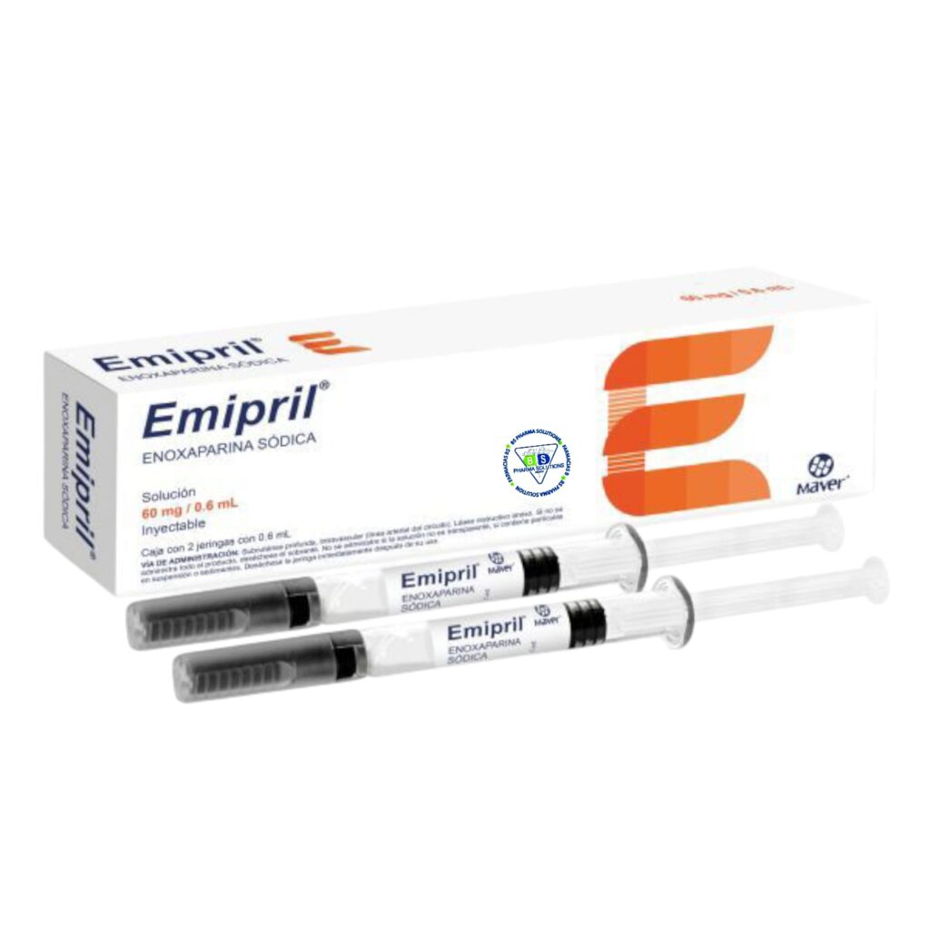 Emipril Enoxaparina Sódica 60mg / 0.6ml Solución Inyectable Maver - BS ...